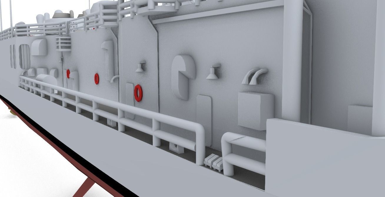 MODERNIZED LEGENDARY EX US OLIVER HAZARD PERRY CLASS FRIGATE 3D model ...