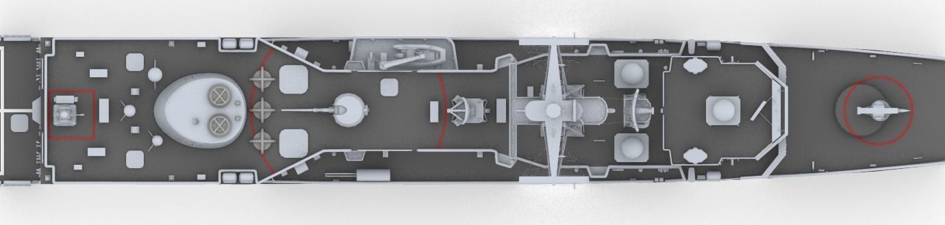 MODERNIZED LEGENDARY EX US OLIVER HAZARD PERRY CLASS FRIGATE 3D model ...