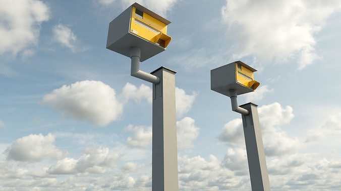 3D model UK speed Camera VR / AR / low-poly | CGTrader