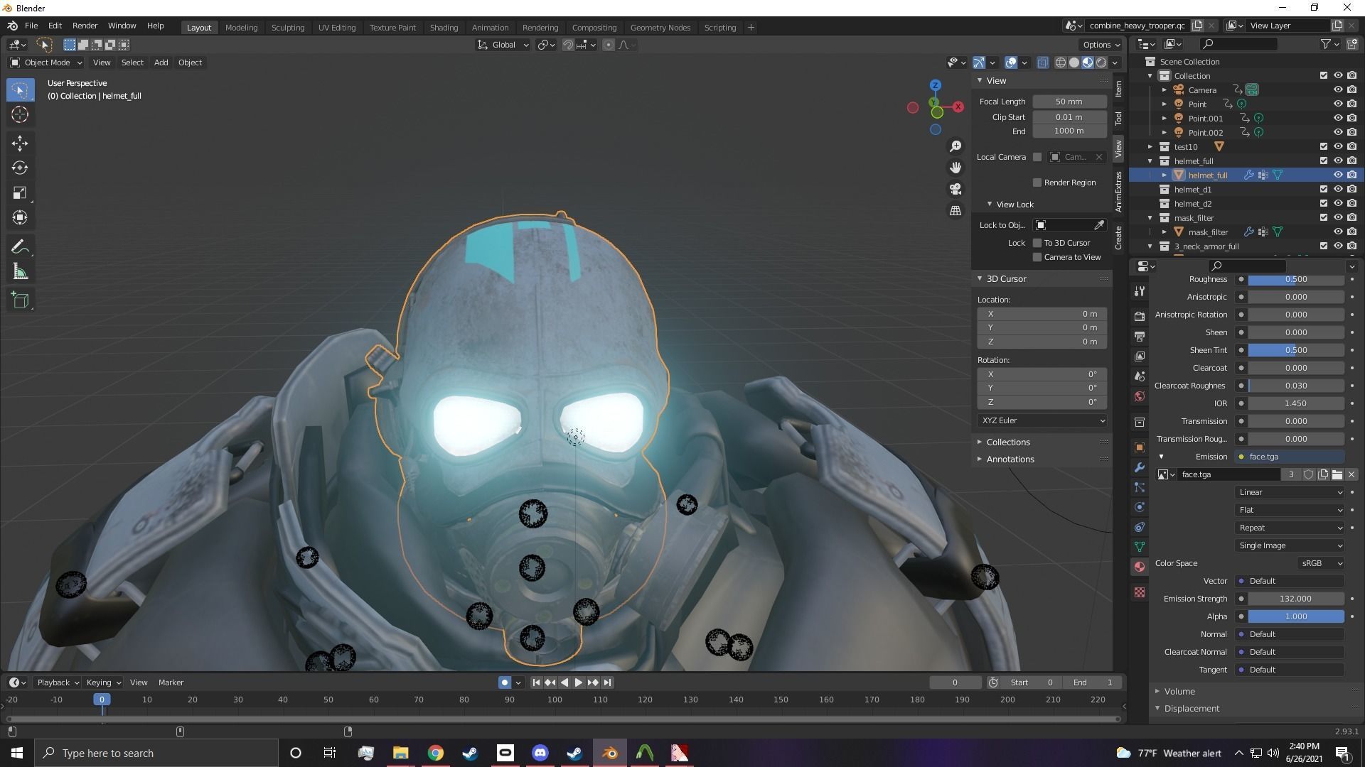 Combine Charger PORT free 3D model rigged | CGTrader