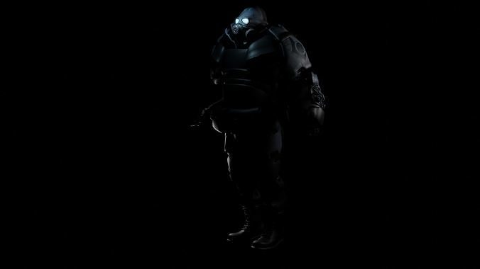 Combine Charger PORT free 3D model rigged | CGTrader