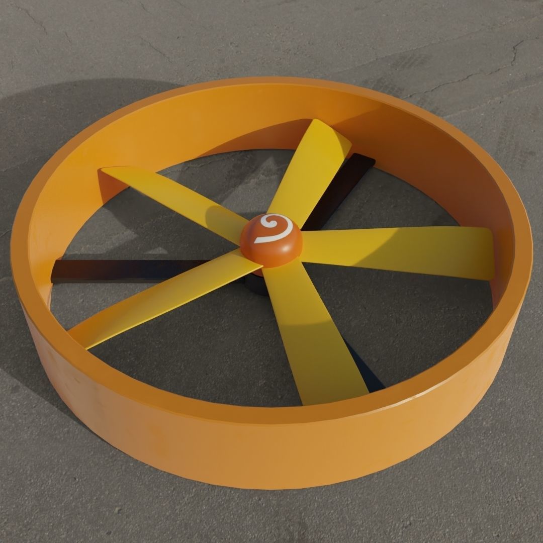 3D model Turbine propeller wheel VR / AR / low-poly | CGTrader