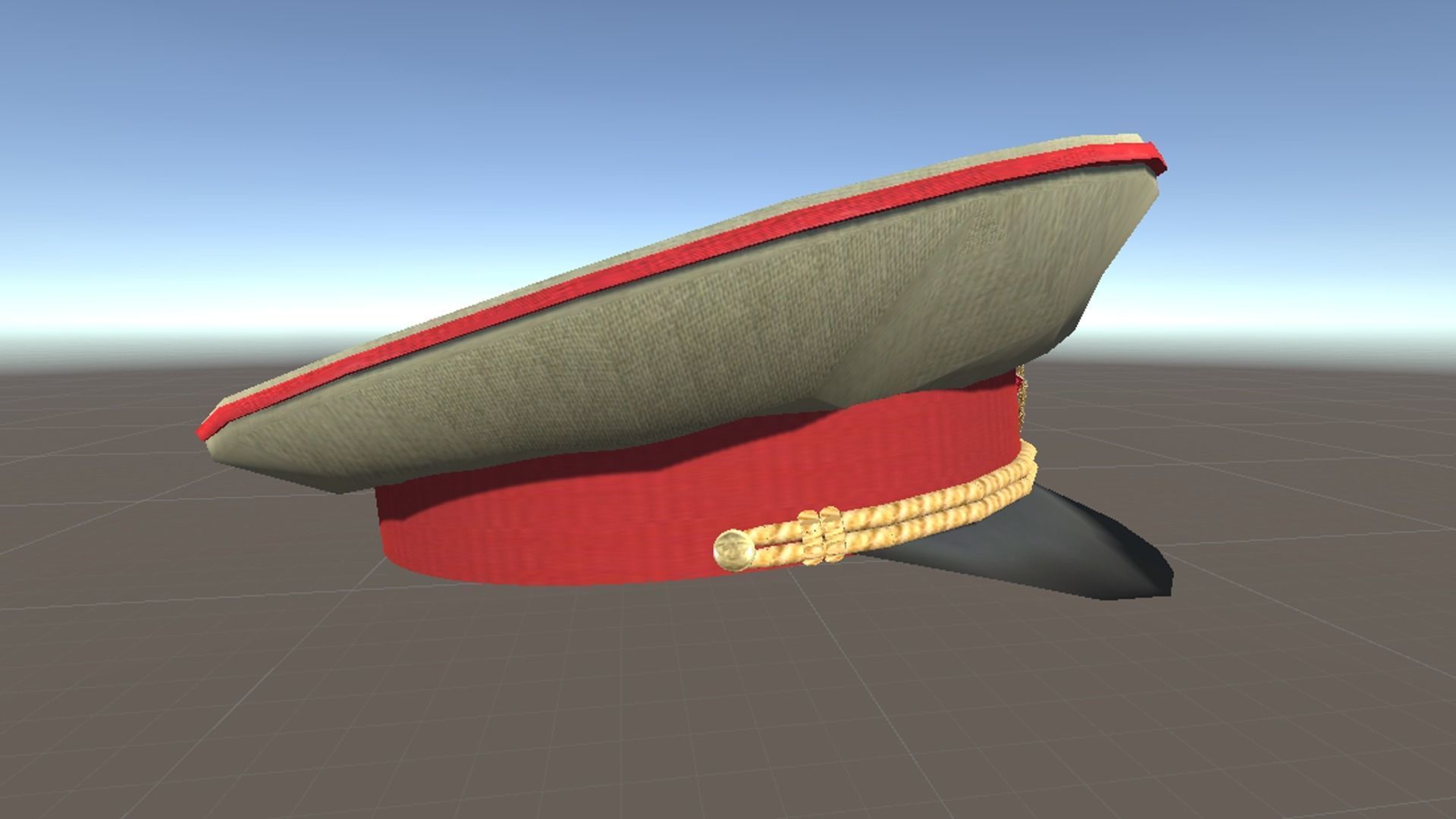 1981 Soviet Army visor cap 3D model | CGTrader