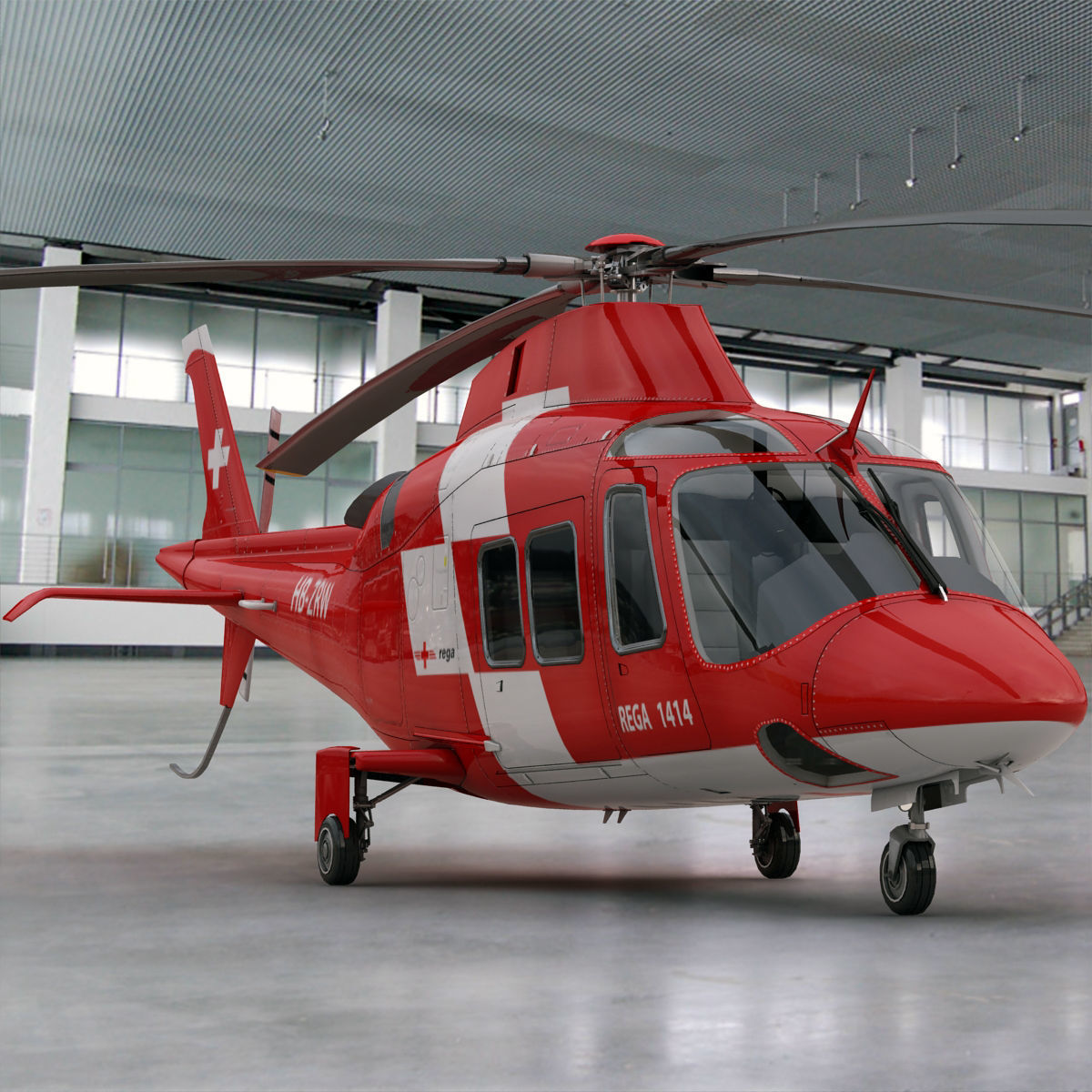 3D Agusta AW 109 Emergency | CGTrader