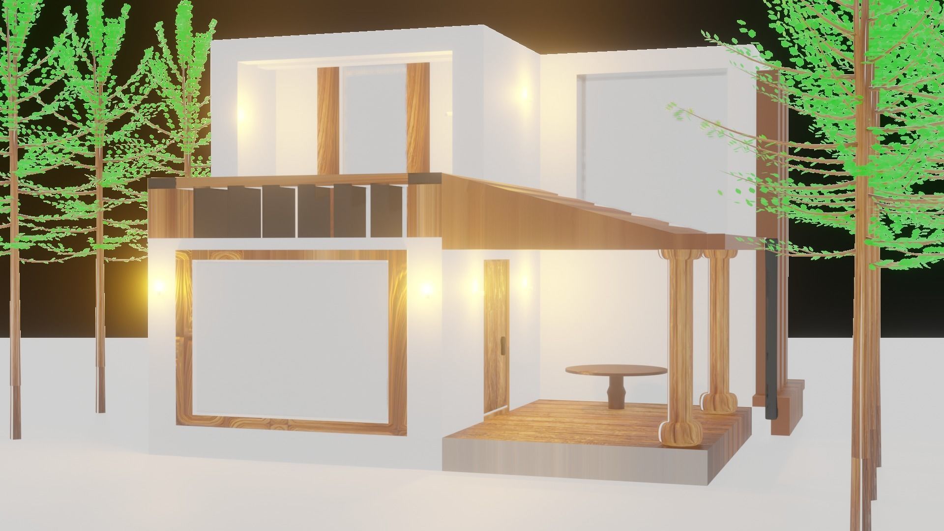 house modle 1 free VR / AR / low-poly 3D model animated rigged | CGTrader