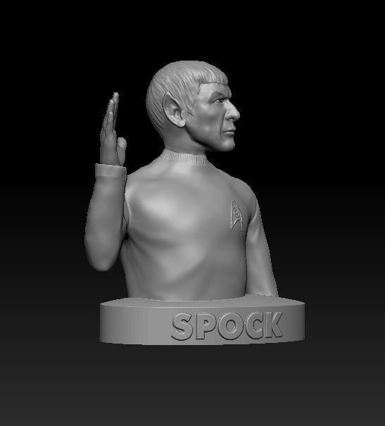Mr Spock Bust 3D model 3D printable | CGTrader