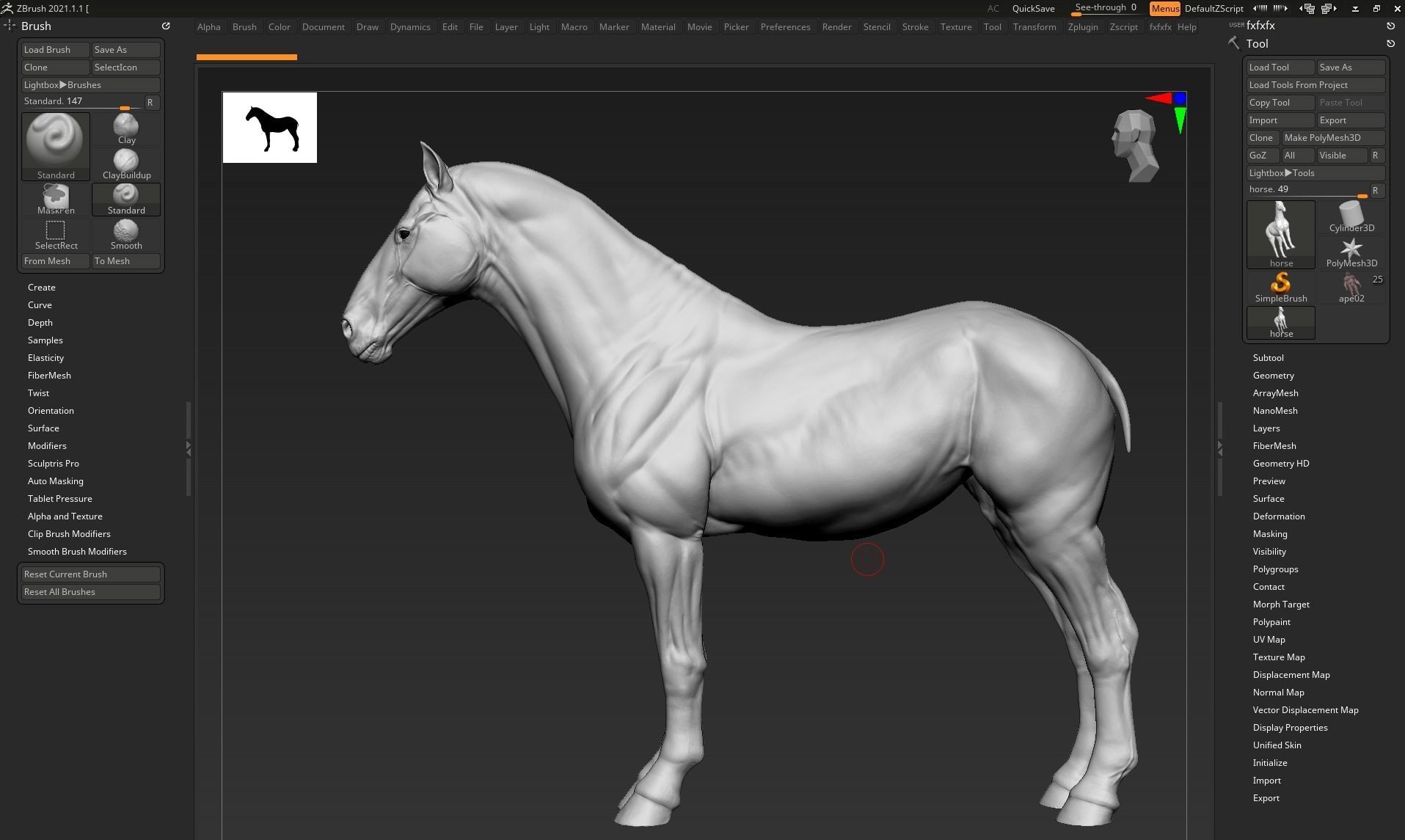 Stallion Horse Sculpt highres 3D print model 3D model 3D printable ...