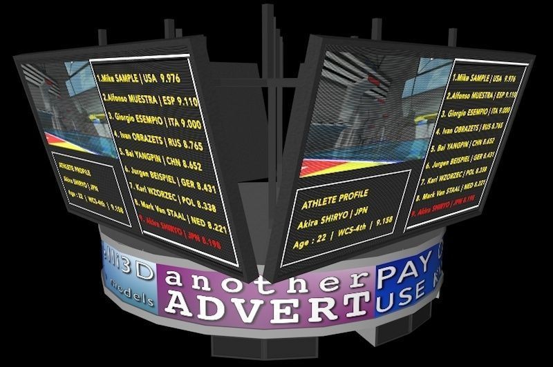 3D model Jumbotron Bigscreen Lowpoly VR / AR / low-poly | CGTrader