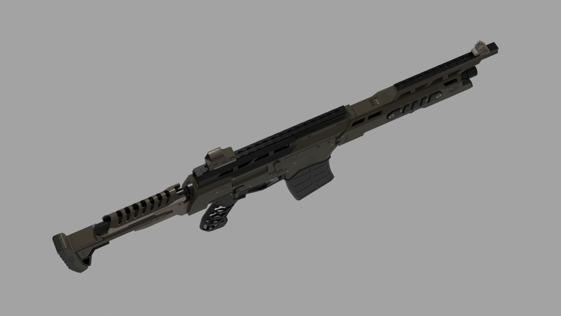 rifle gun 3D model | CGTrader