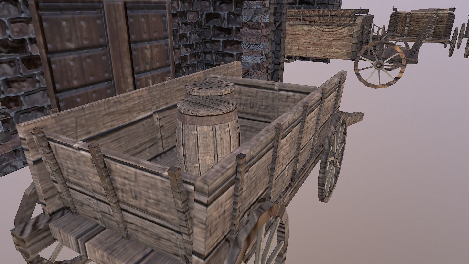 3D model Medieval Cargo Building VR / AR / low-poly | CGTrader