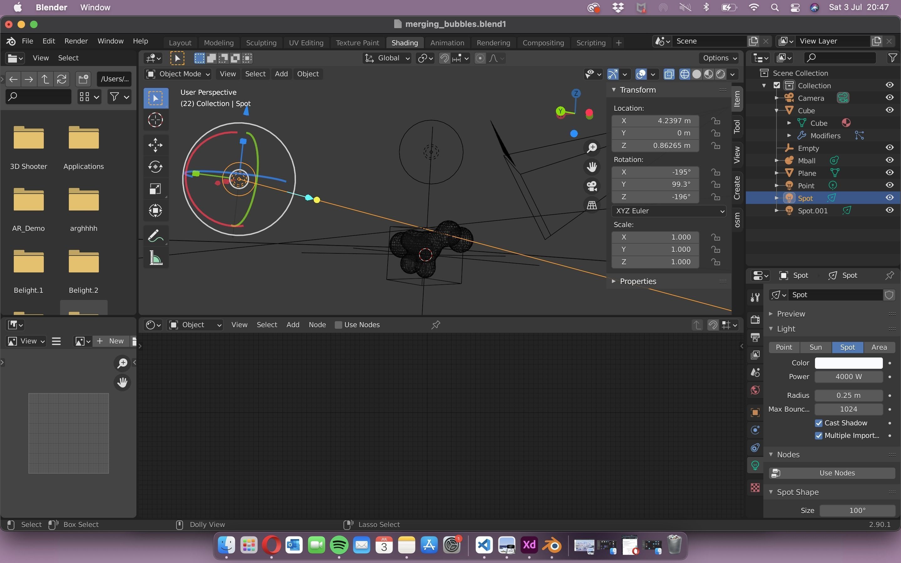 Merging Bubble Animation free 3D model animated | CGTrader