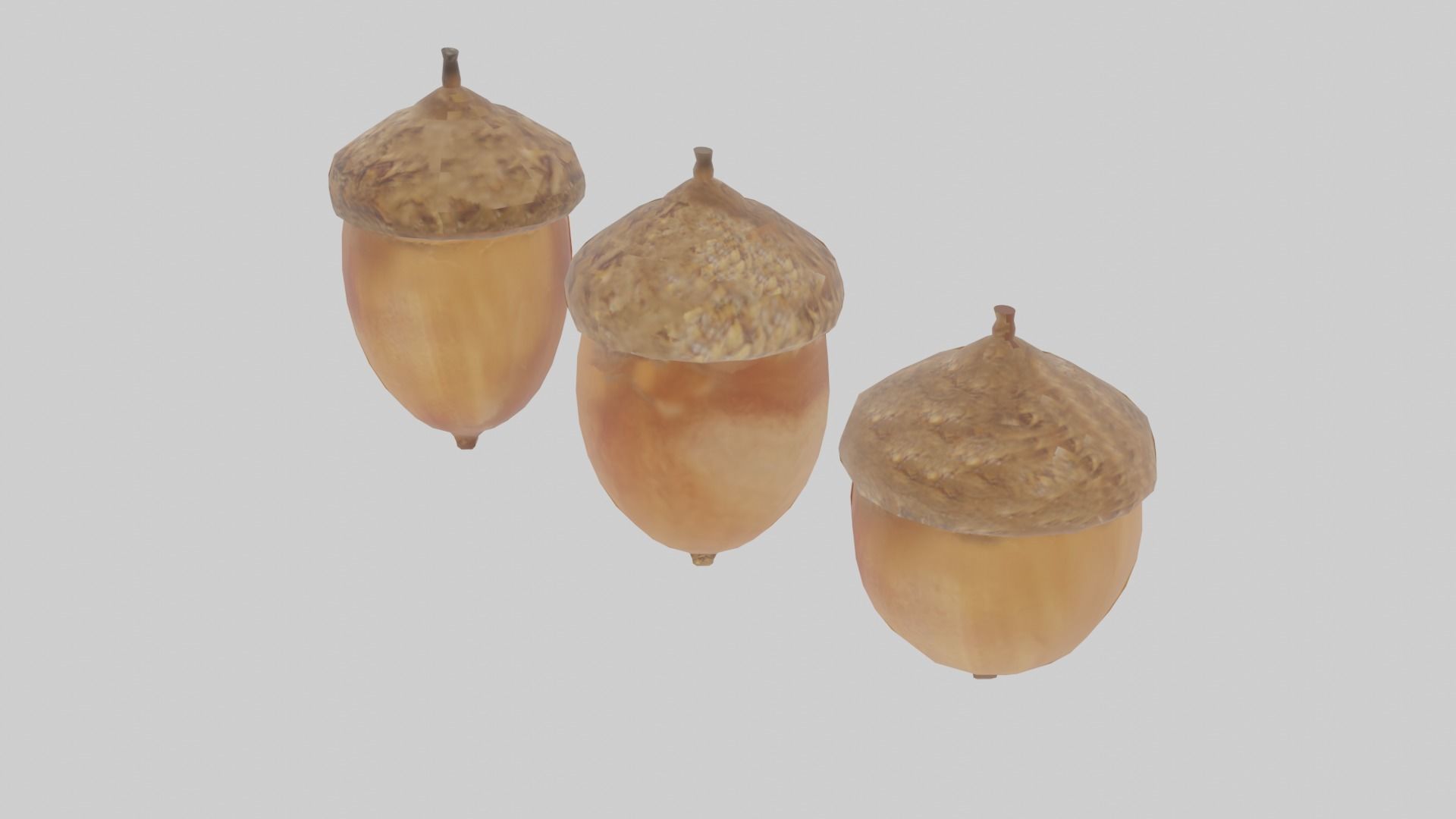 3D model Acorn acorns VR / AR / low-poly | CGTrader