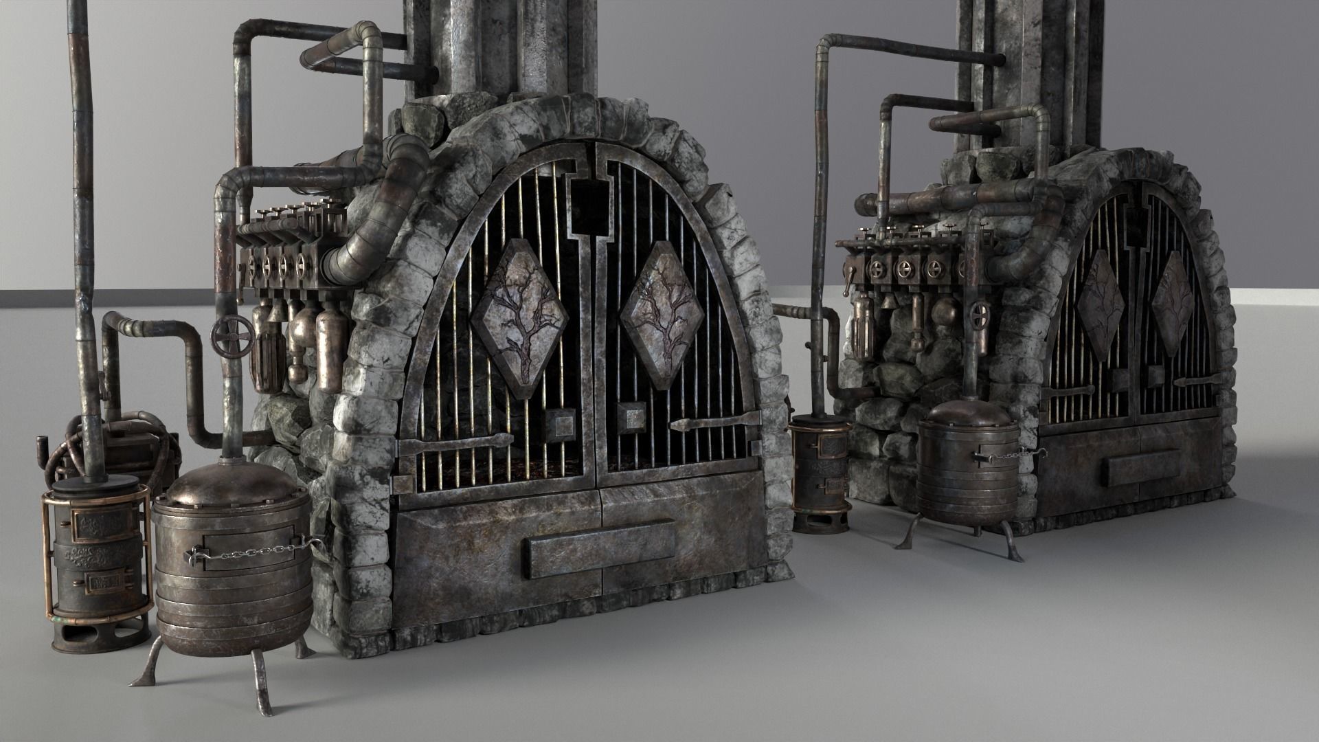 3D model Medieval Alchemy Forge VR / AR / low-poly | CGTrader