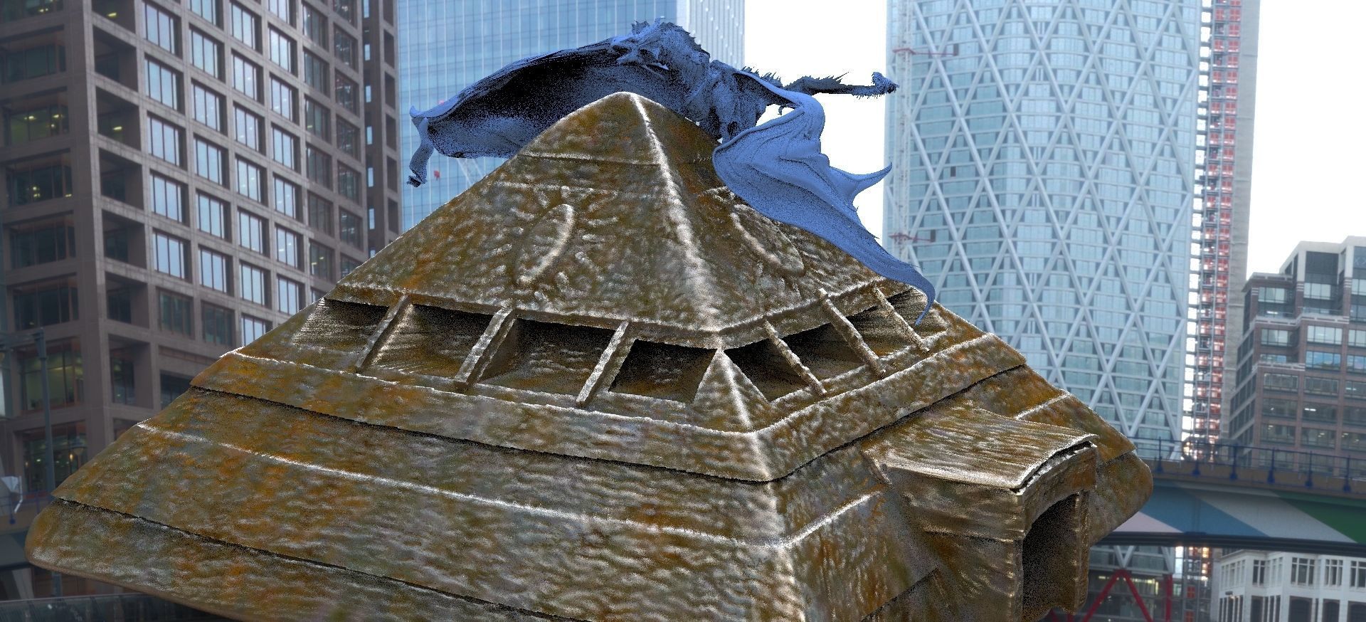 Dragon on Pyramid 3D model | CGTrader