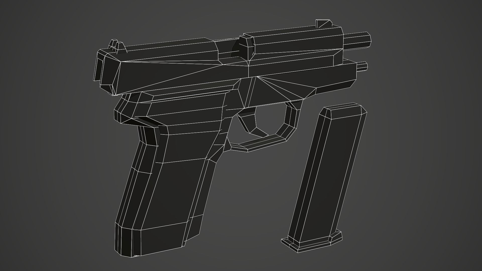 3D model Stylized SIG Sauer P228 Low Poly Mobile Ready VR / AR / low ...