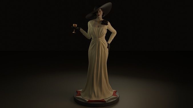 Lady Dimitrescu 3D model 3D printable | CGTrader