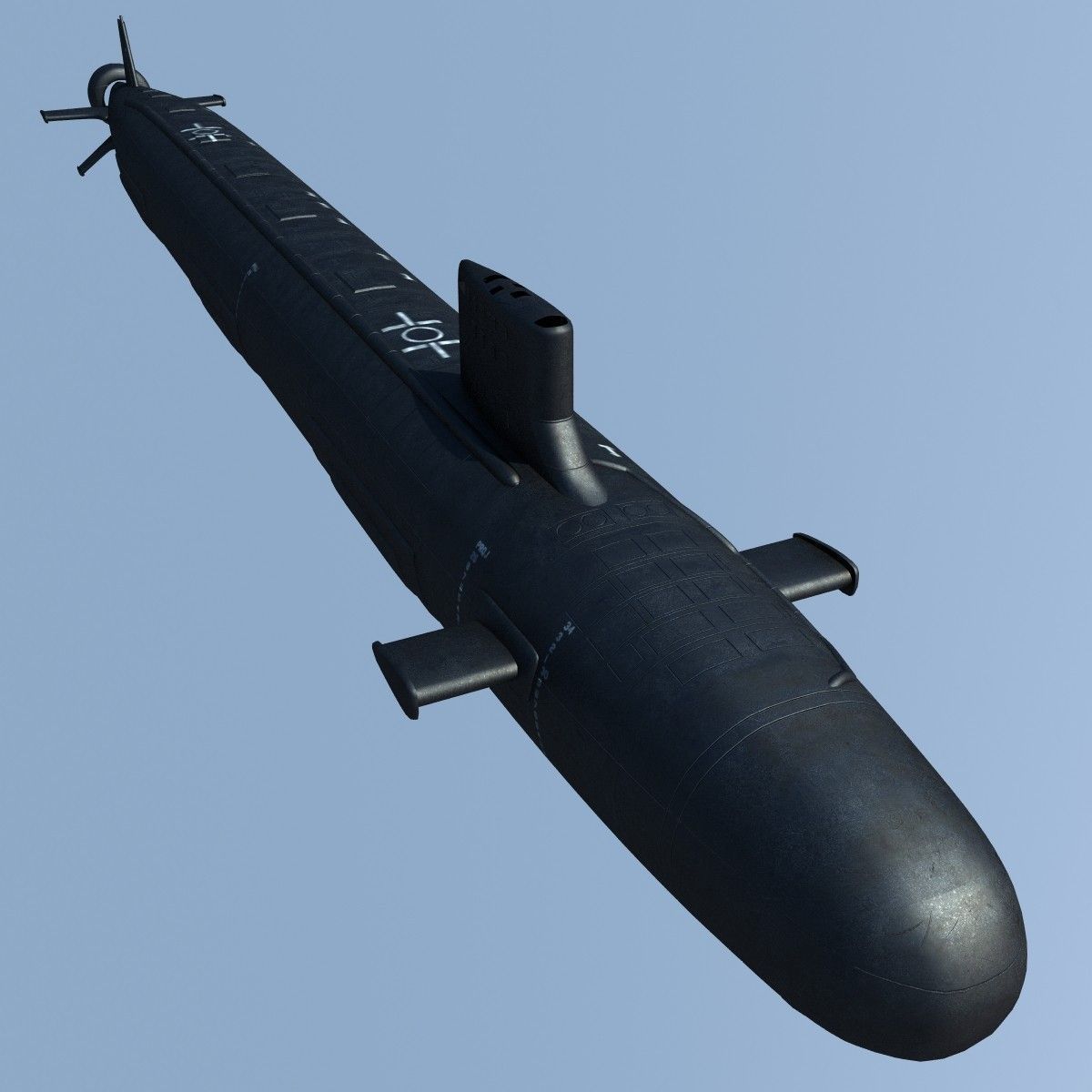 3D model Virginia submarine VR / AR / low-poly | CGTrader