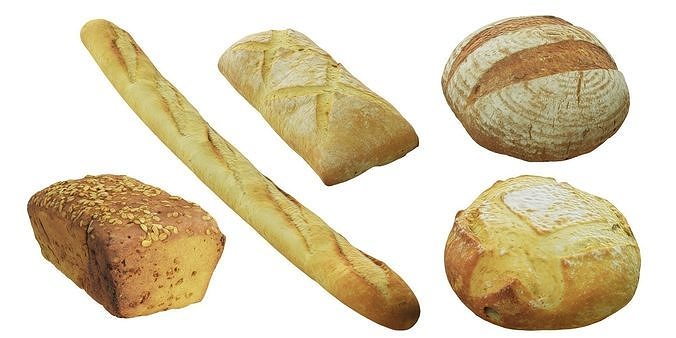 Bread BLENDER 3D Model Cycles 3D model | CGTrader