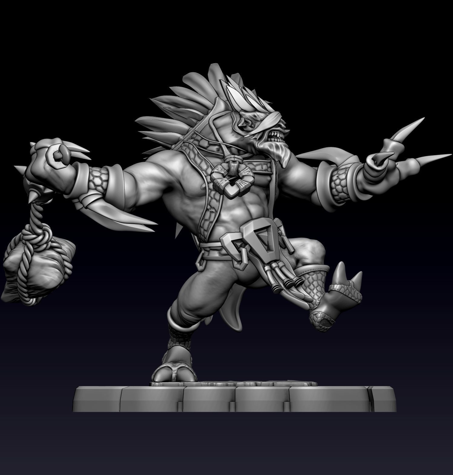 DOTA 2 BRISTLEBACK 3D model 3D printable | CGTrader