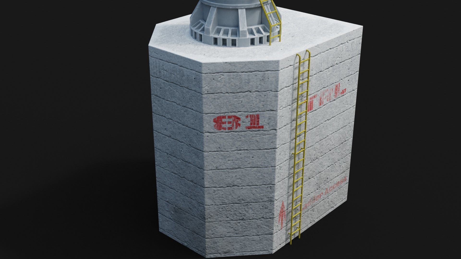 3D model Modern factory chimney VR / AR / low-poly | CGTrader