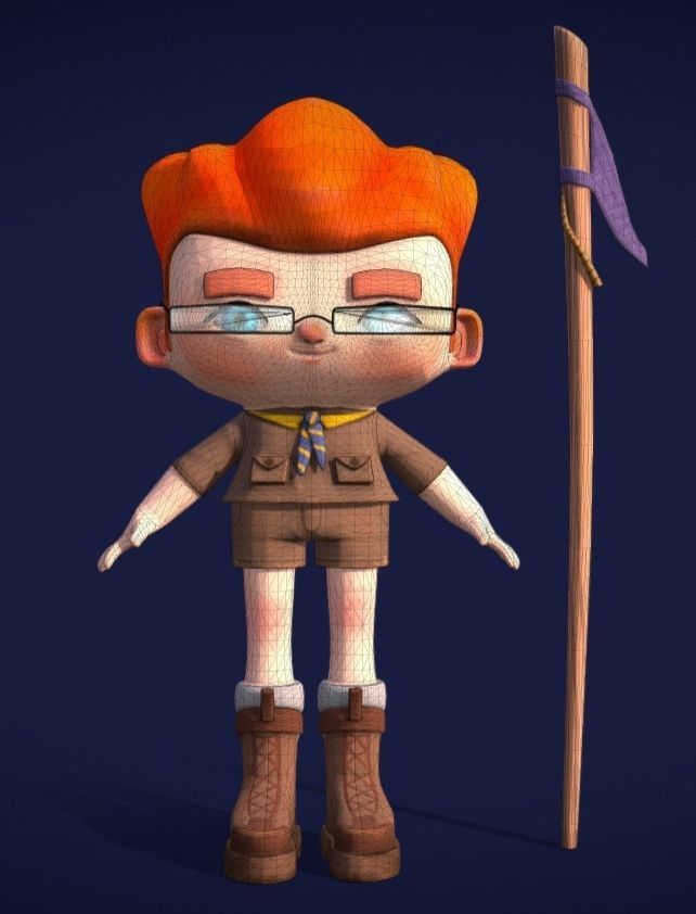 Boy Scout free 3D model | CGTrader