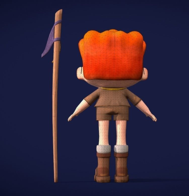Boy Scout free 3D model | CGTrader