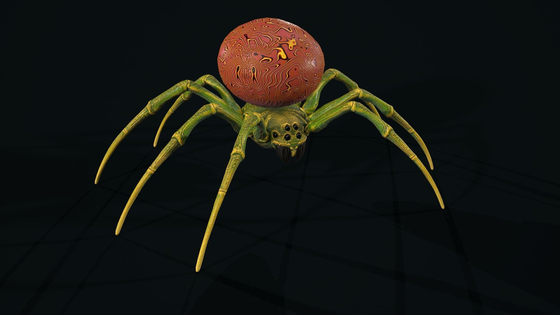 3D model Small Spiders VR / AR / low-poly rigged animated | CGTrader