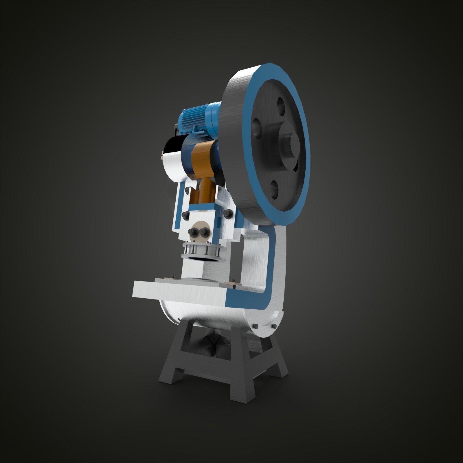 Press Machine 3D model | CGTrader