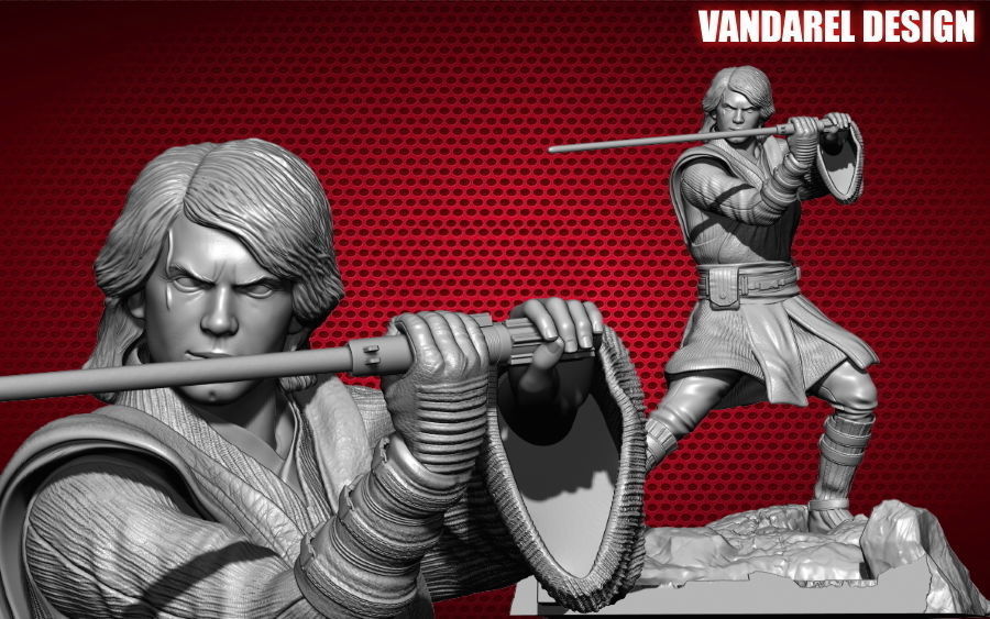 Anakin Skywalker 3D model 3D printable | CGTrader