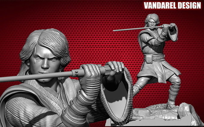 Anakin Skywalker 3D model 3D printable | CGTrader