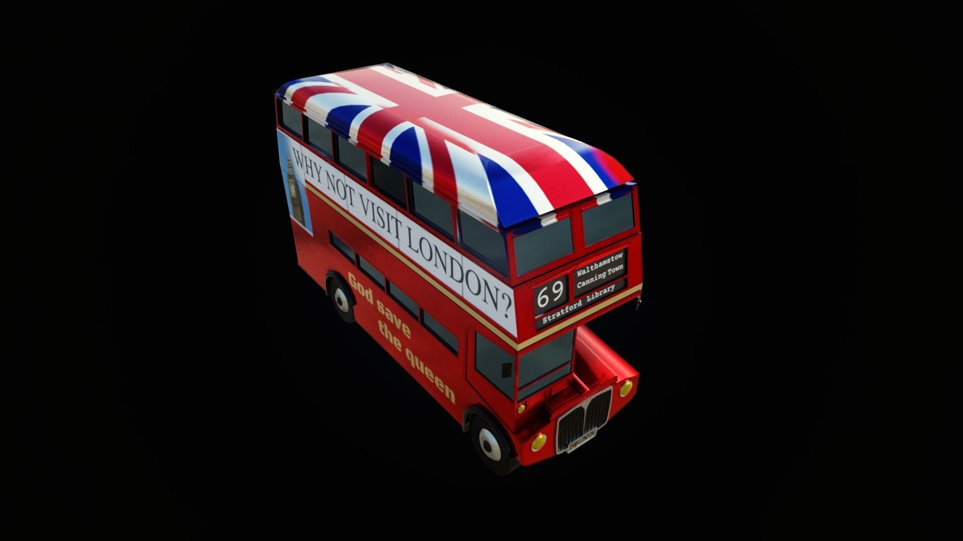 London Bus 3D model | CGTrader