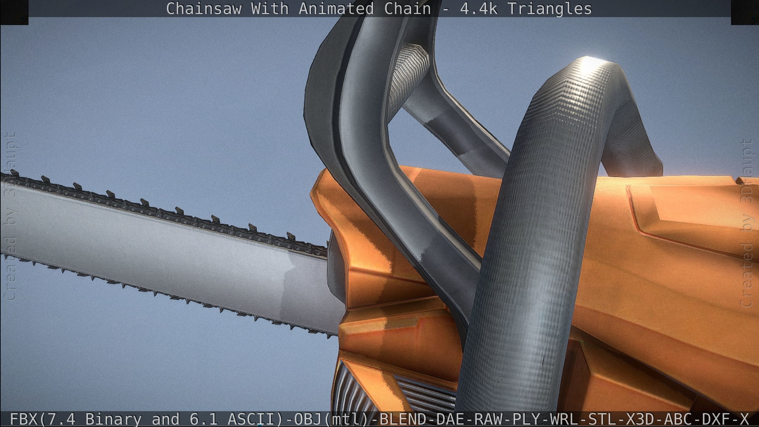 3D model Chainsaw Animated VR / AR / low-poly animated | CGTrader