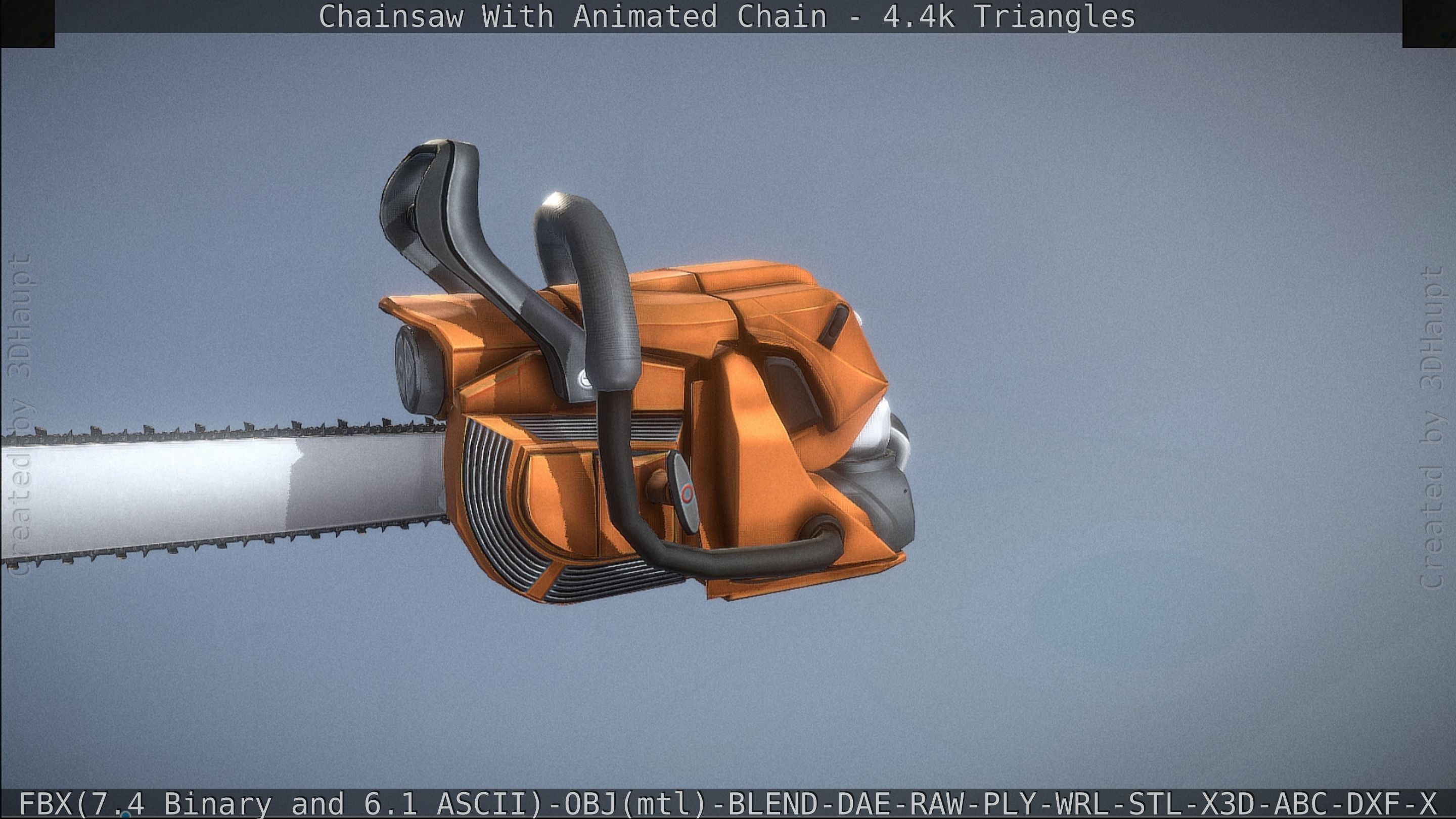 3D model Chainsaw Animated VR / AR / low-poly animated | CGTrader