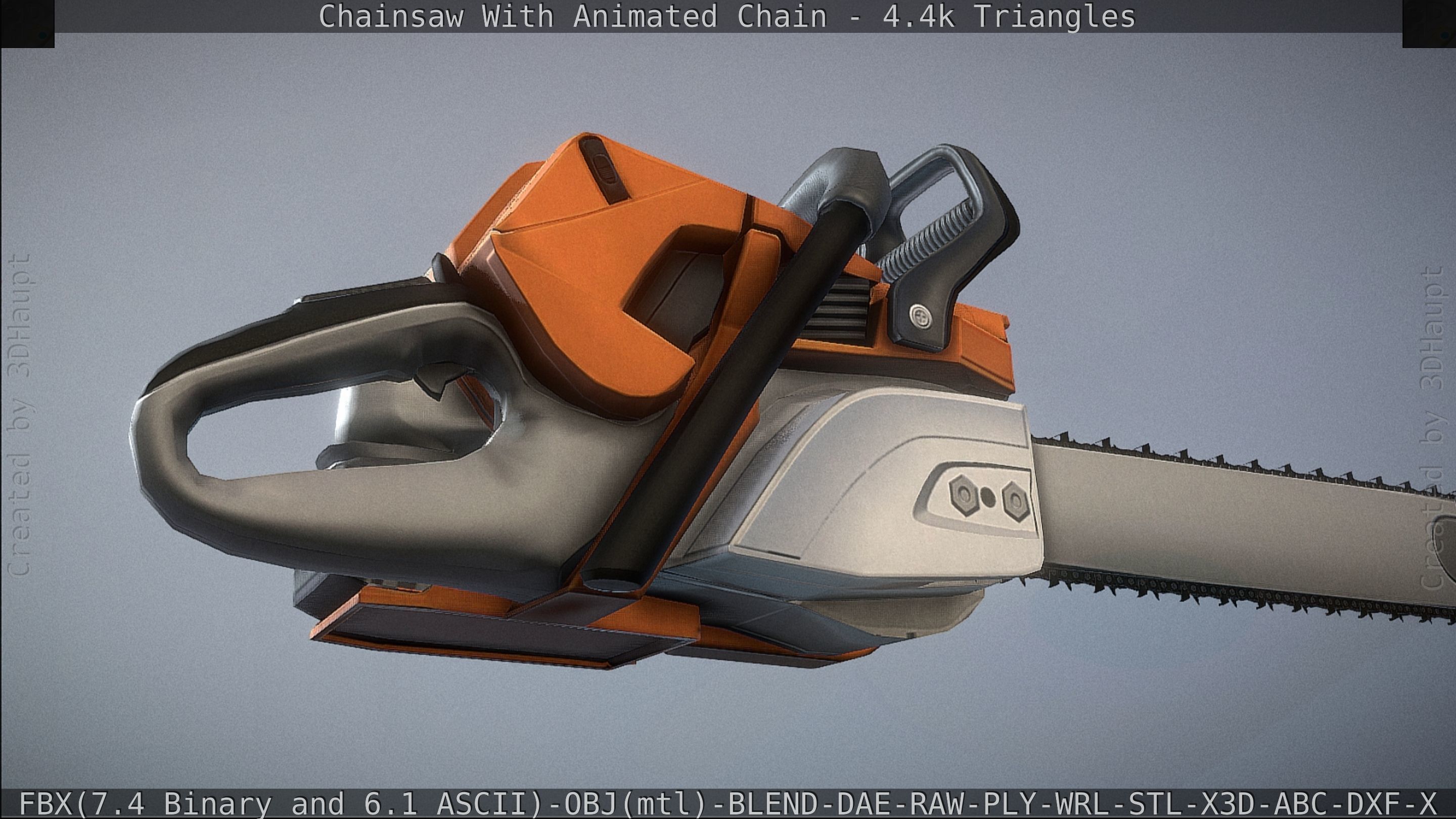 3D model Chainsaw Animated VR / AR / low-poly animated | CGTrader