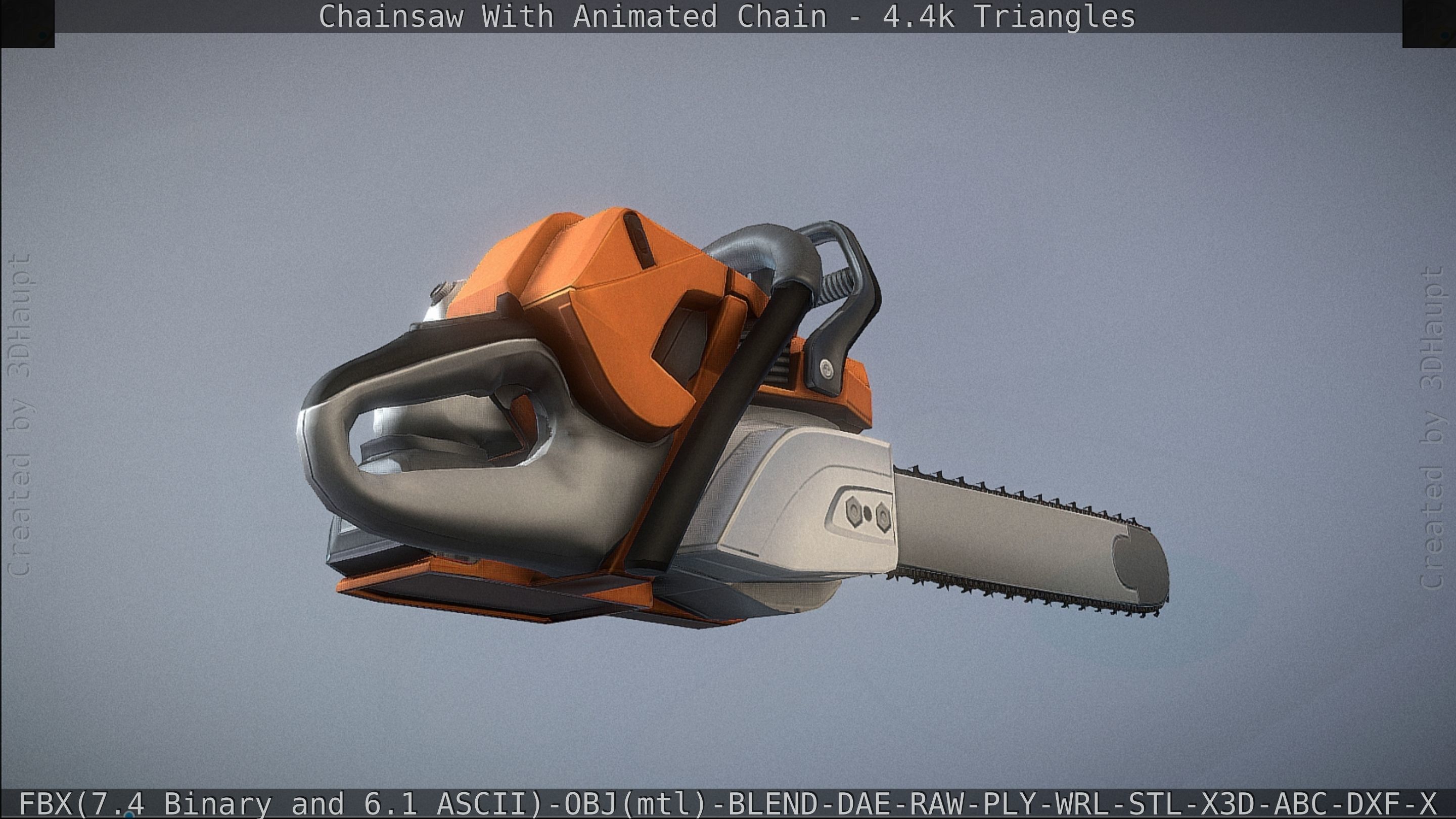 3D model Chainsaw Animated VR / AR / low-poly animated | CGTrader