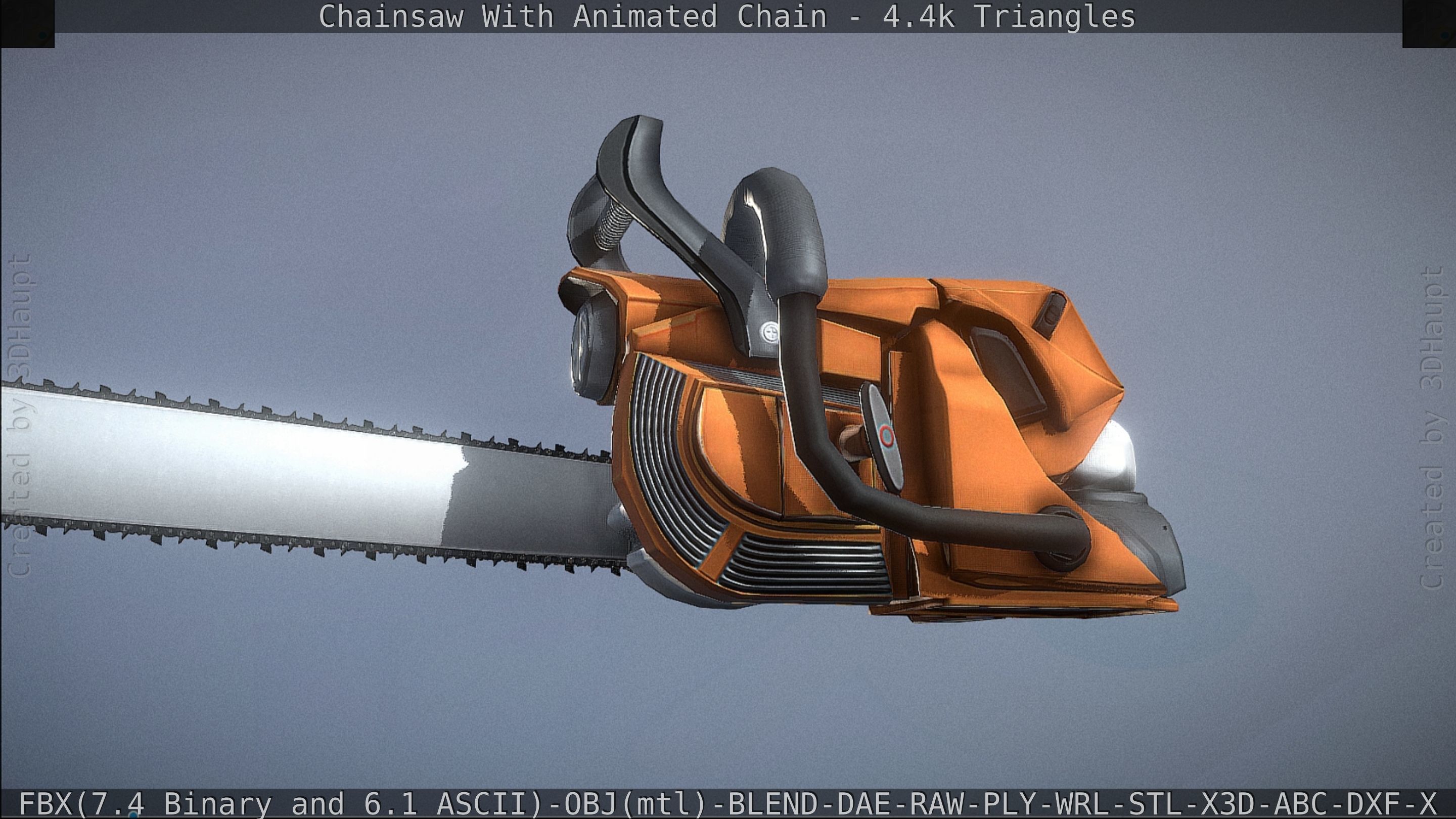 3D model Chainsaw Animated VR / AR / low-poly animated | CGTrader
