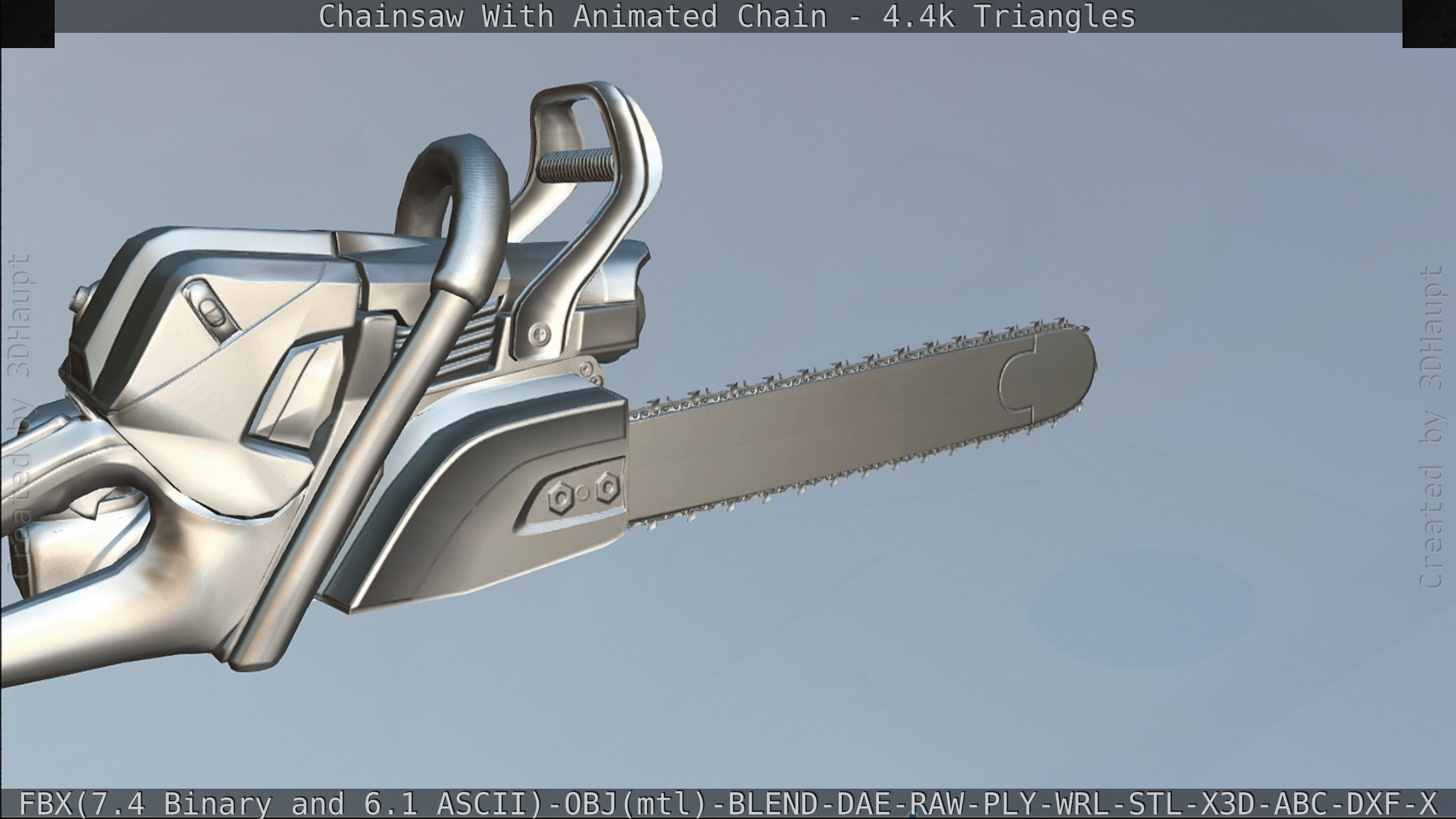 3D model Chainsaw Animated VR / AR / low-poly animated | CGTrader