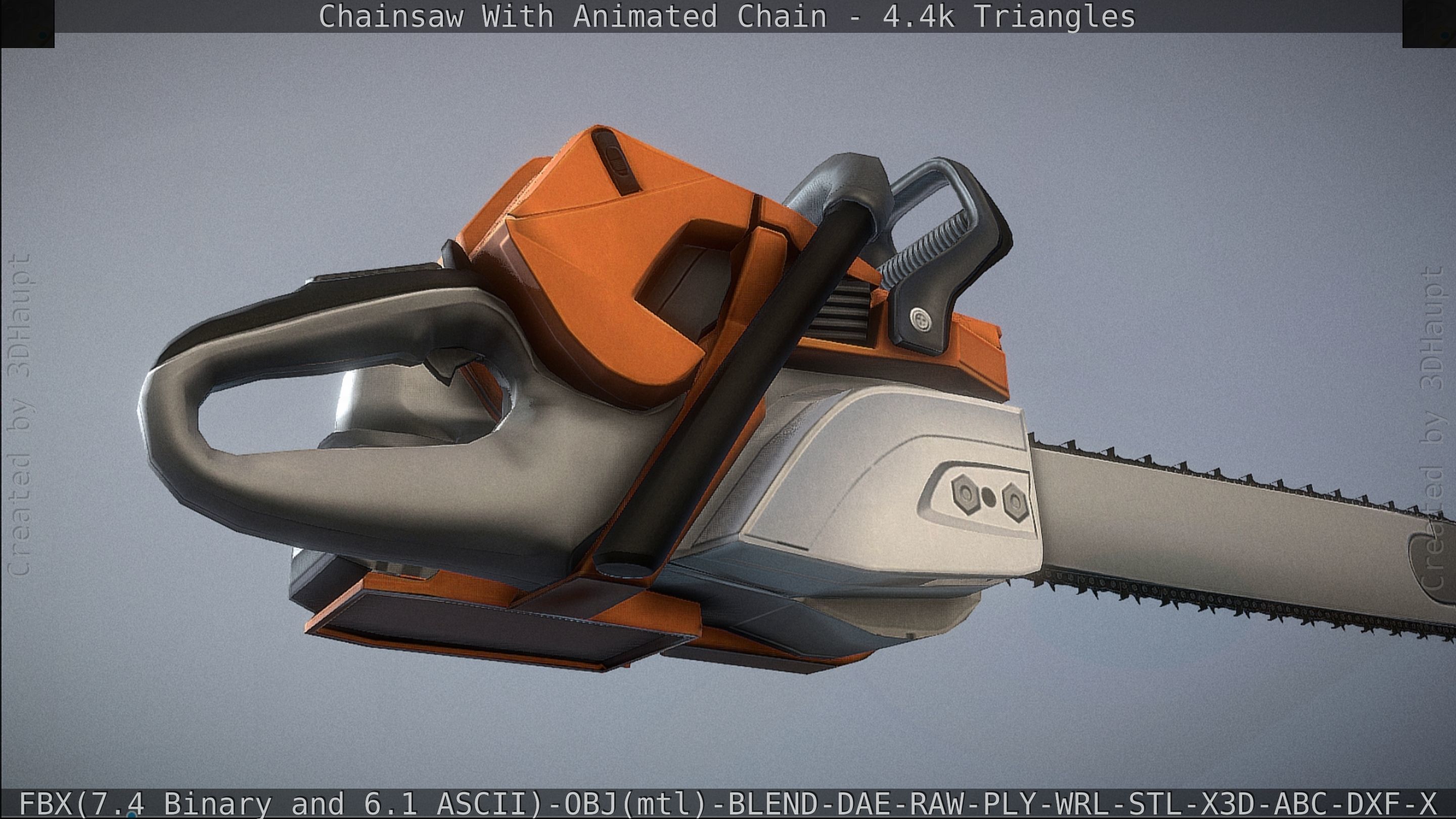 3D model Chainsaw Animated VR / AR / low-poly animated | CGTrader