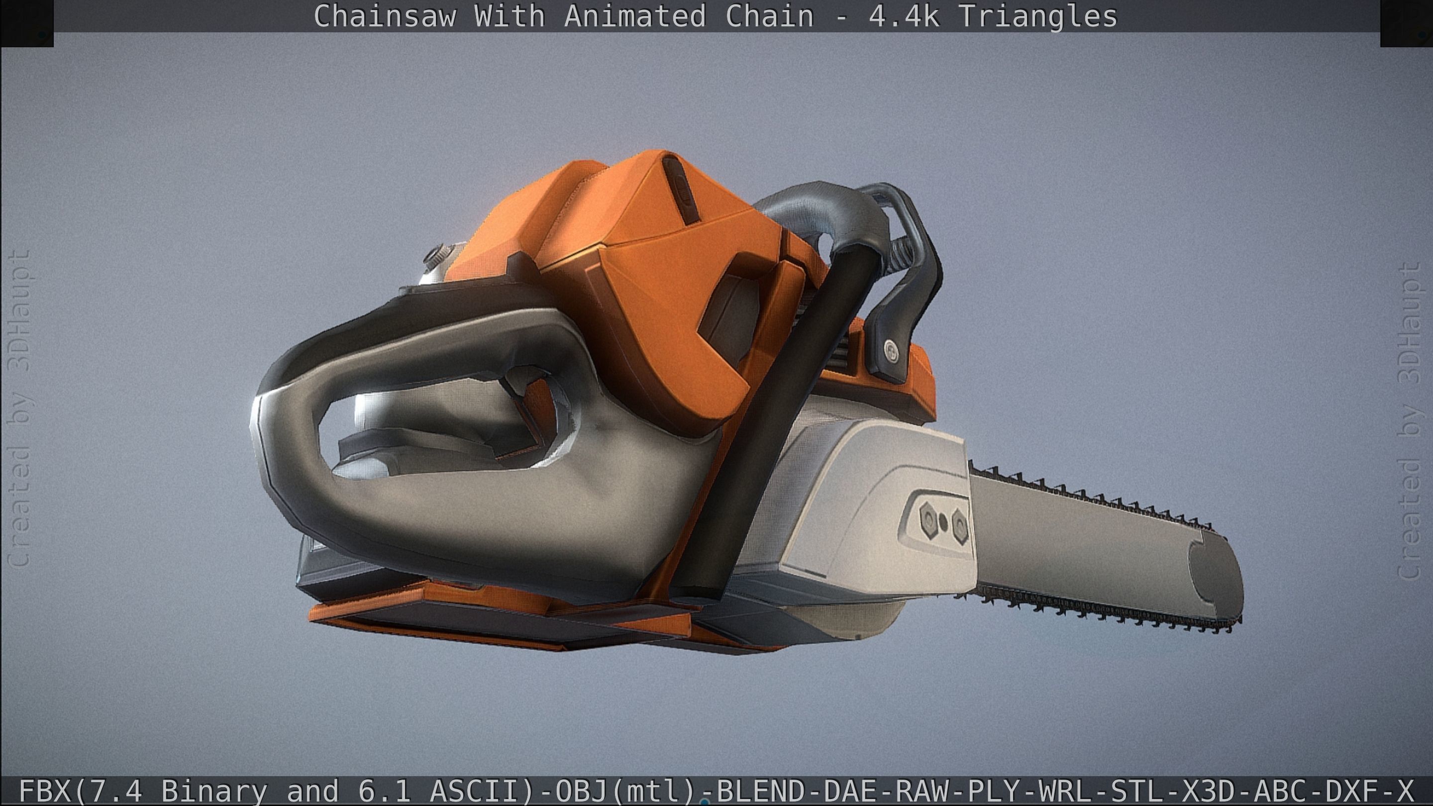 3D model Chainsaw Animated VR / AR / low-poly animated | CGTrader