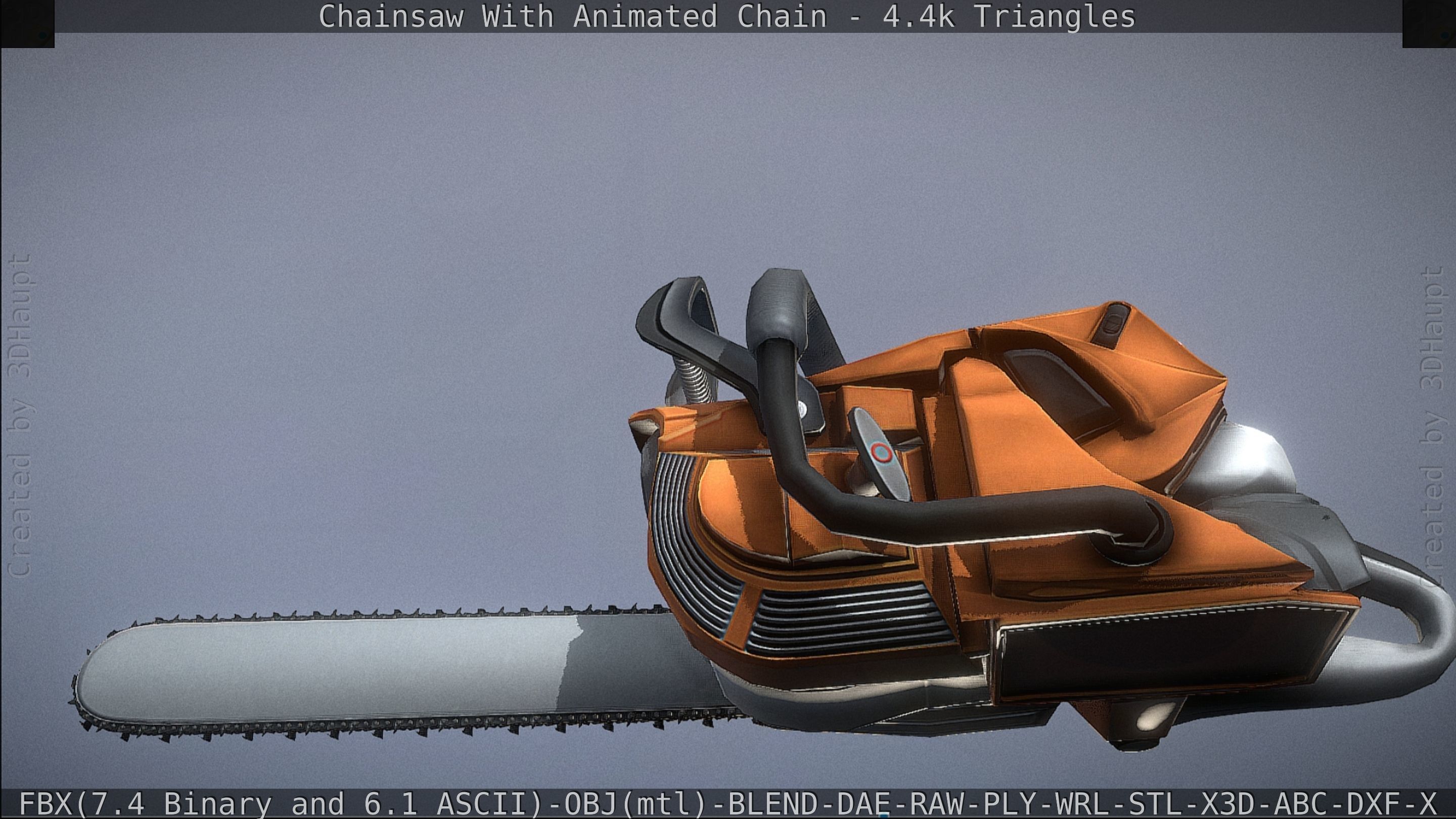 3D model Chainsaw Animated VR / AR / low-poly animated | CGTrader