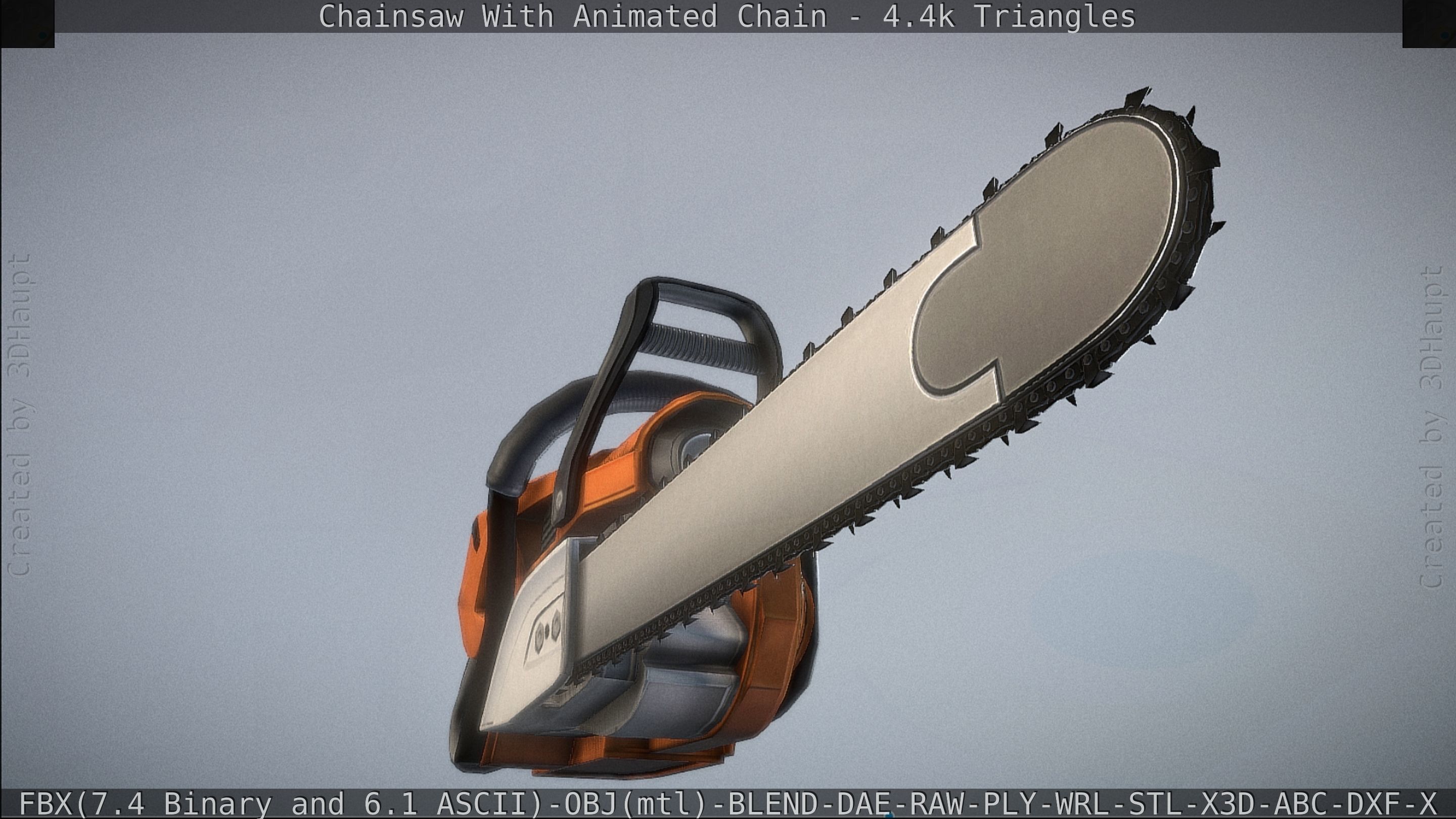 3D model Chainsaw Animated VR / AR / low-poly animated | CGTrader