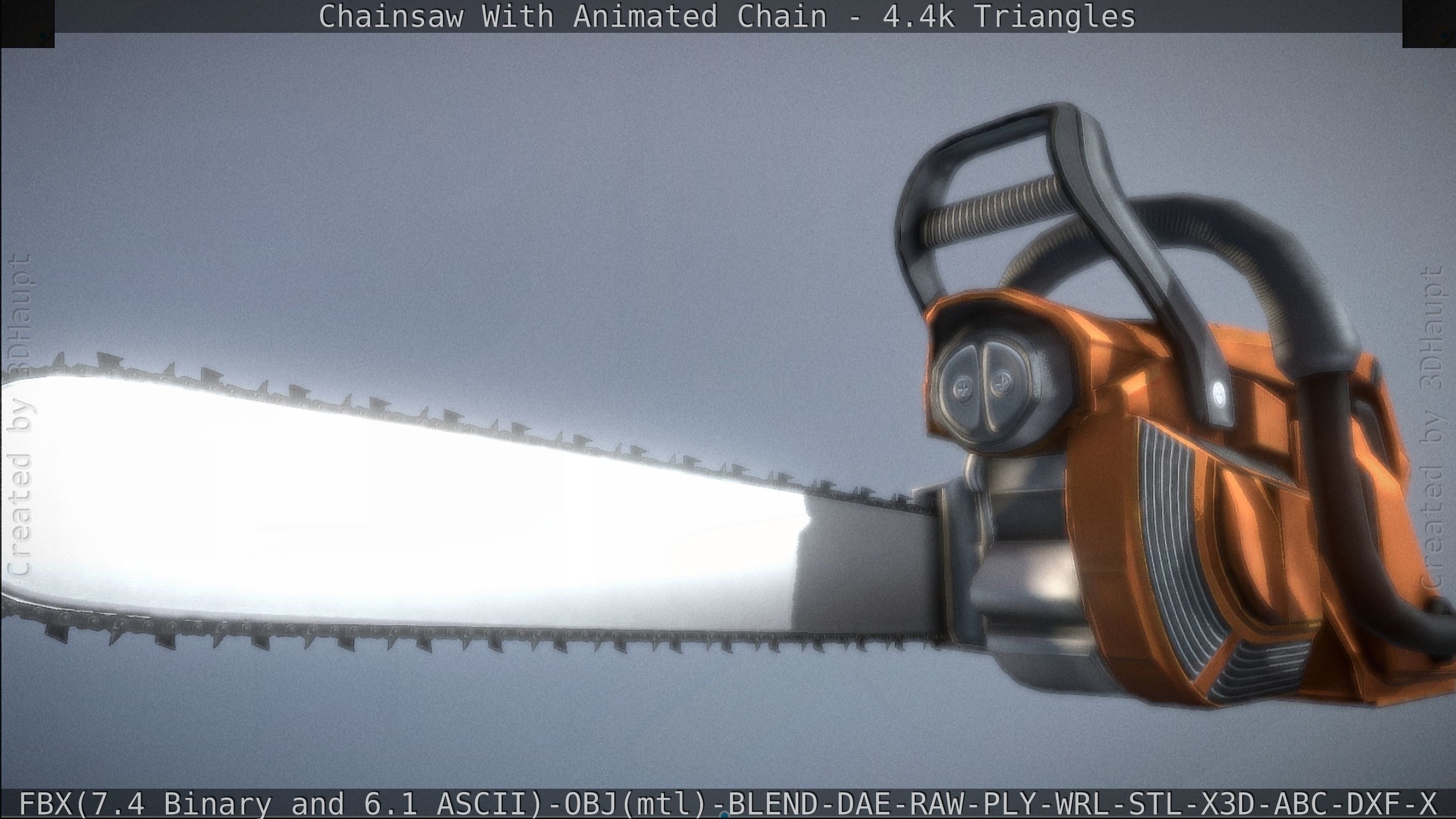 3D model Chainsaw Animated VR / AR / low-poly animated | CGTrader