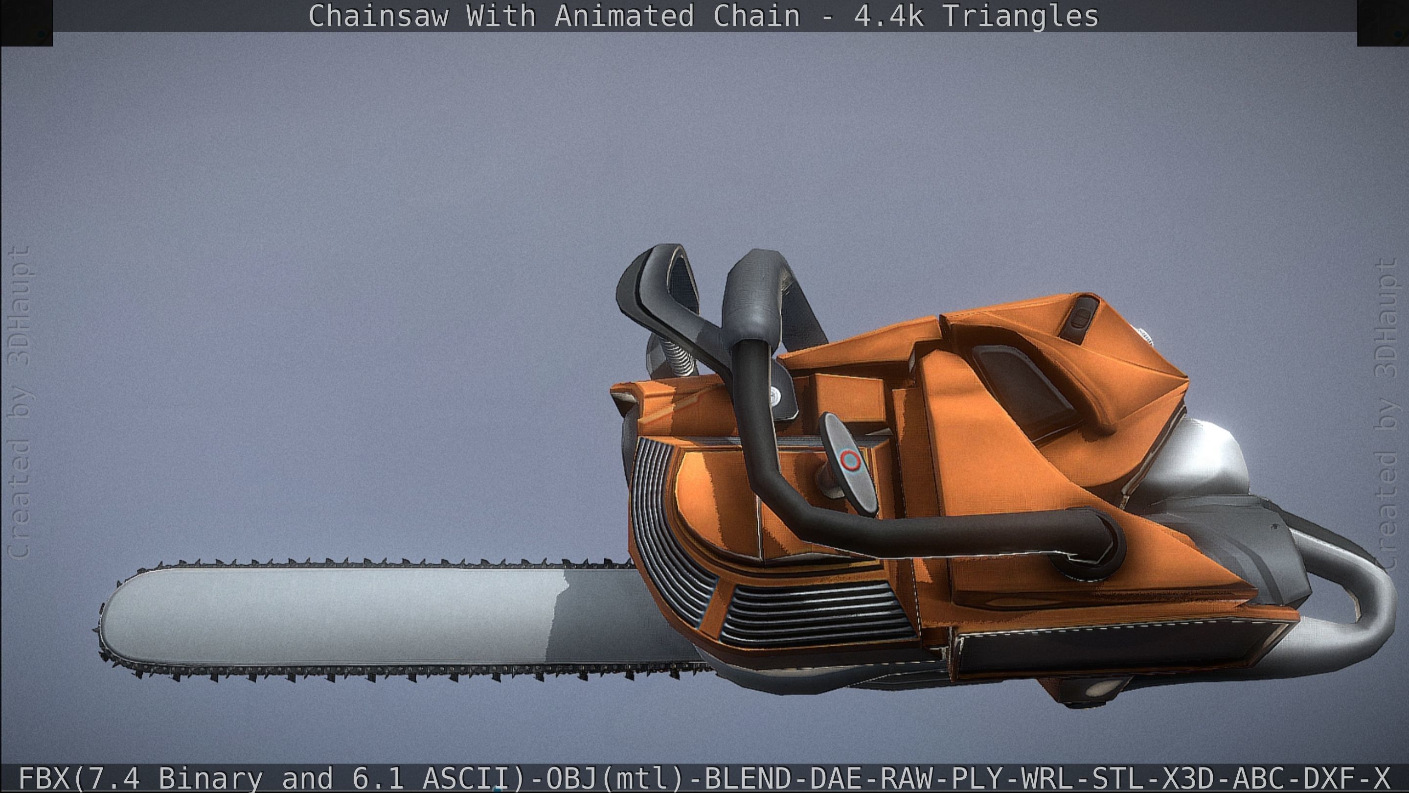 3D model Chainsaw Animated VR / AR / low-poly animated | CGTrader
