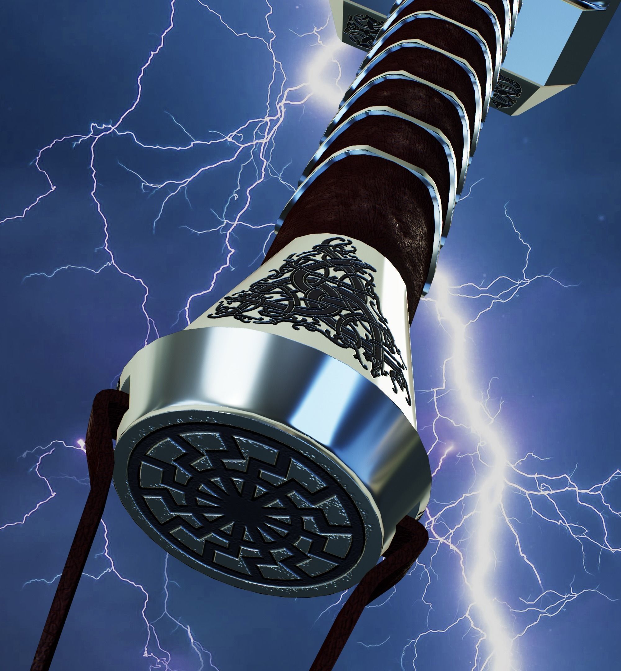 3D model Mjolnir - Thor primary weapon VR / AR / low-poly | CGTrader