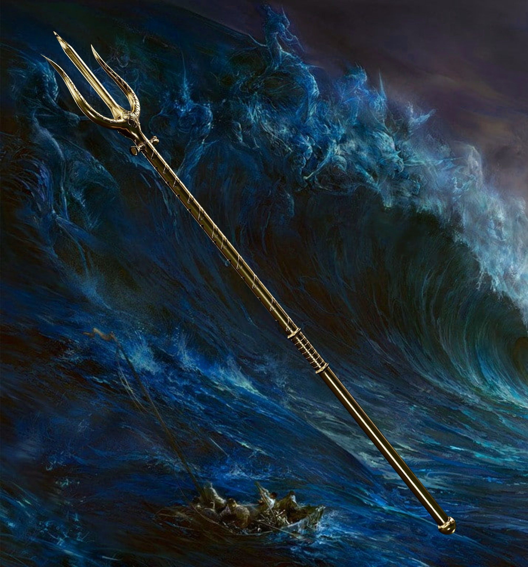 3D model Trident - Poseidon primary weapon VR / AR / low-poly | CGTrader