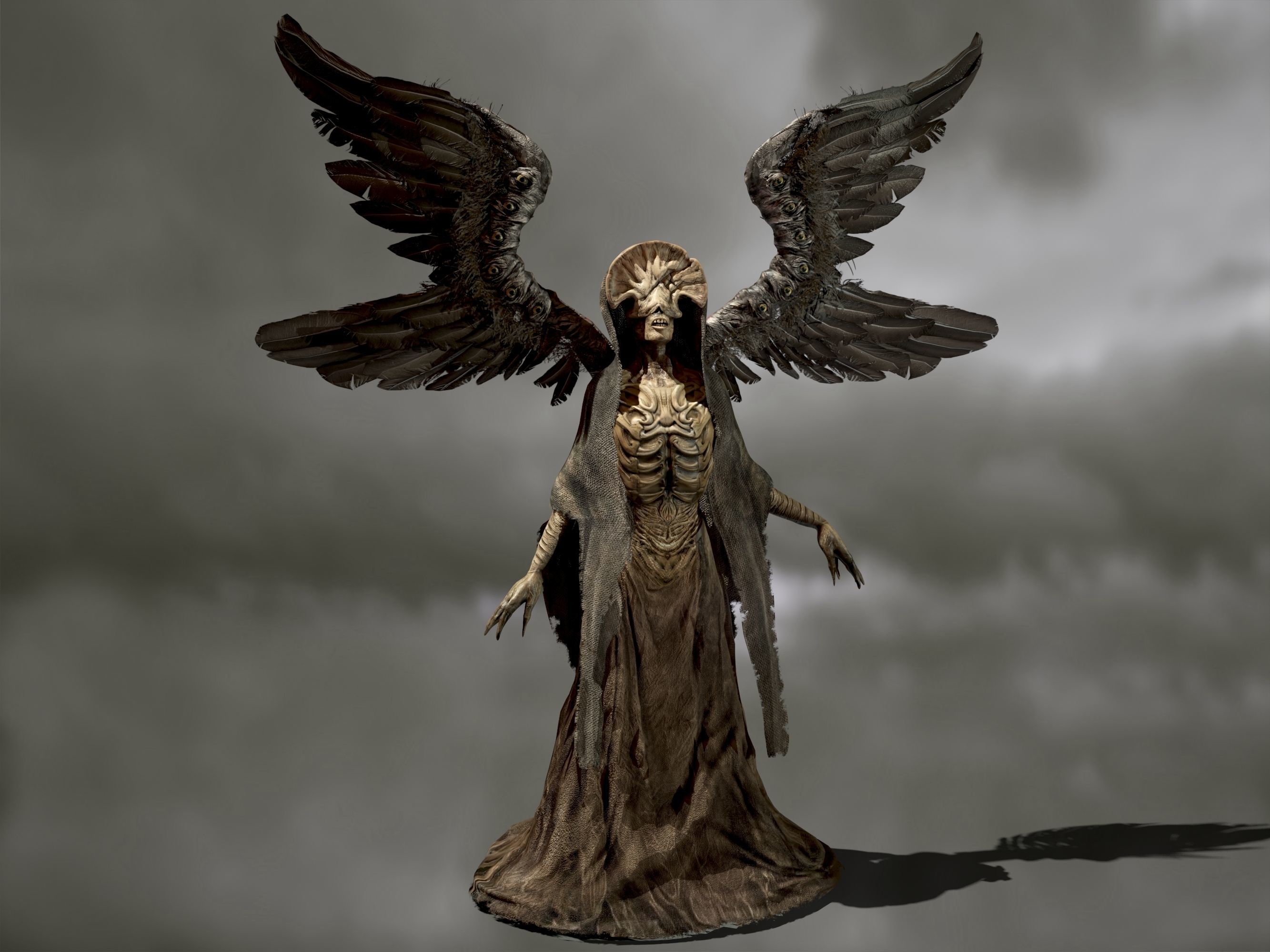 3D model Angel of Death from Hellboy VR / AR / low-poly rigged | CGTrader