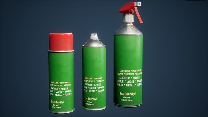 3D model Spray Cans Game Ready VR / AR / low-poly | CGTrader