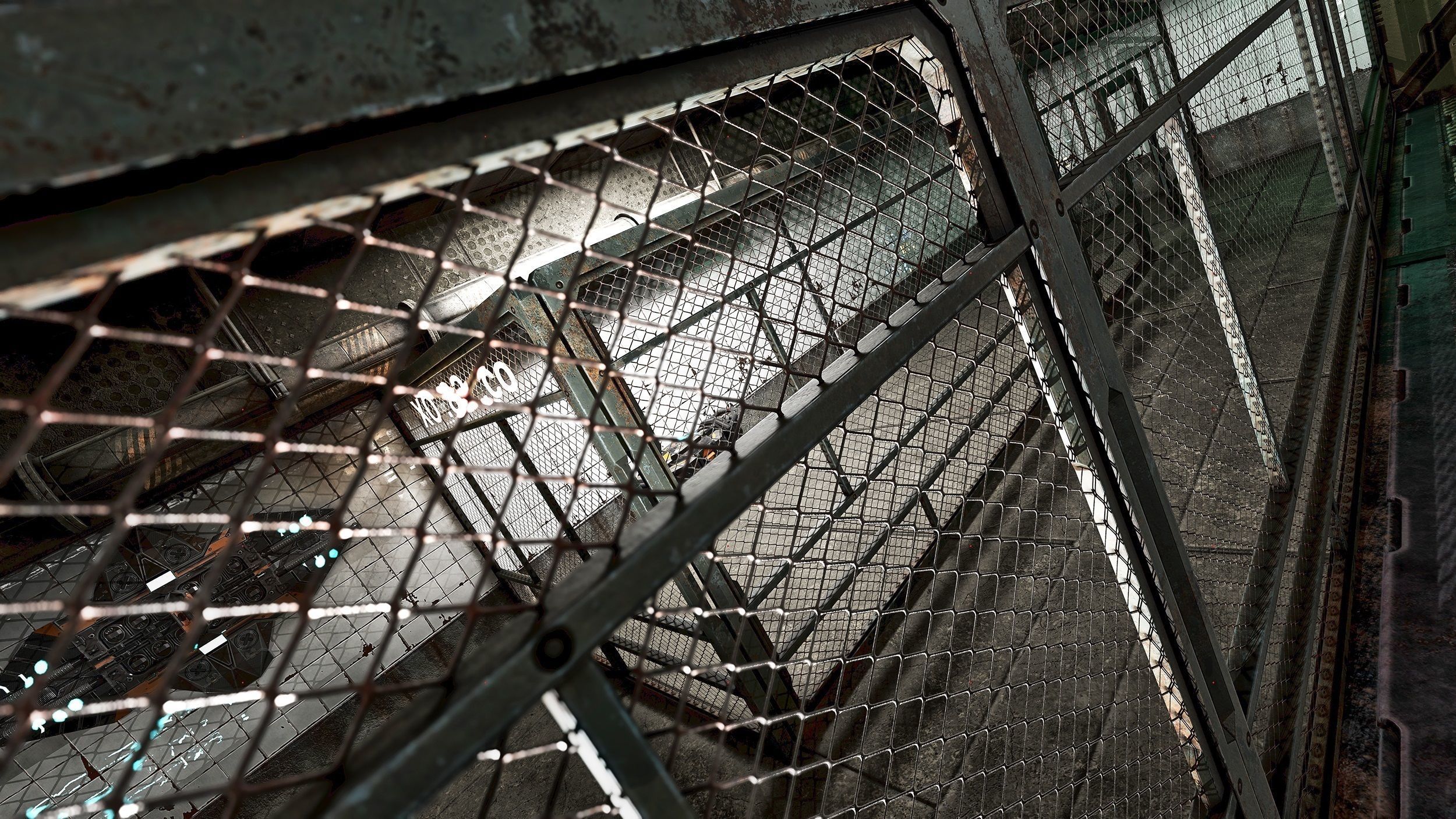 3D model Wall fence - modular Sci fi VR / AR / low-poly | CGTrader