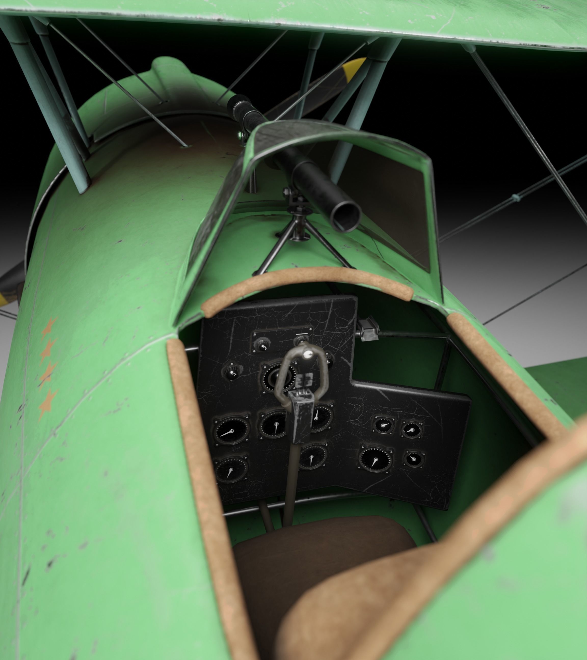 3D model Biplan I-15 bis VR / AR / low-poly | CGTrader