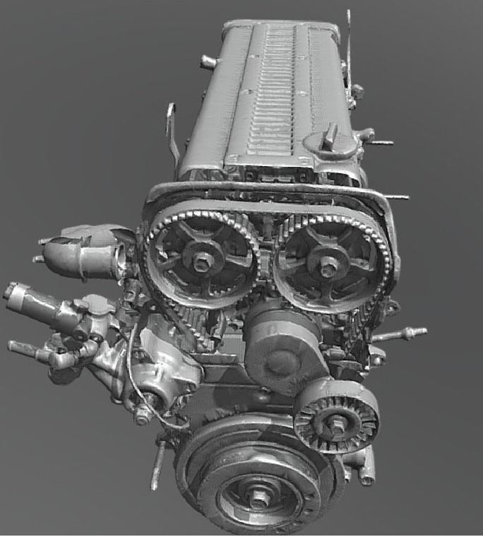 1jz engine 3D model rigged | CGTrader